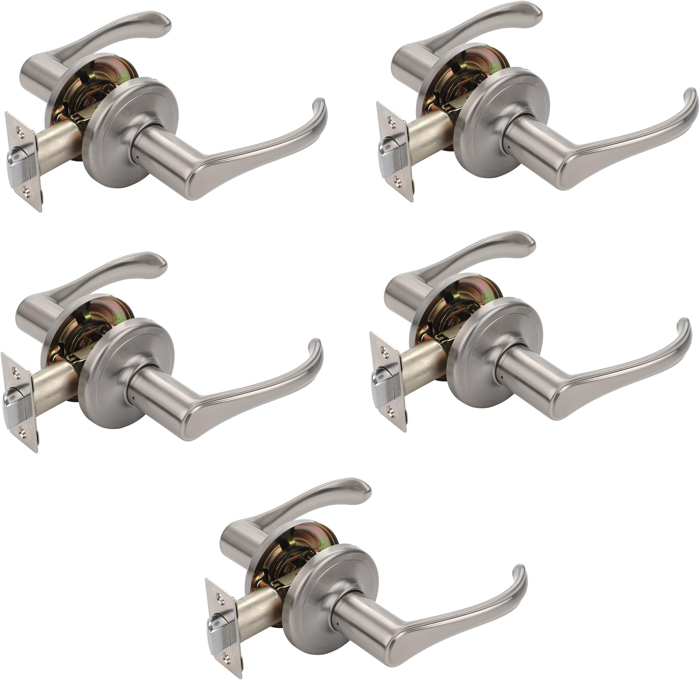 Dynasty Hardware HER-00-US15 Heritage Lever Keyed Entry Set, Satin ...