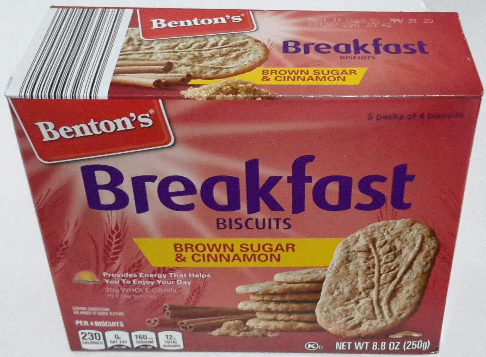 Amazon.com : Benton's Breakfast Biscuits, Brown Sugar and Cinnamon - 8. ...