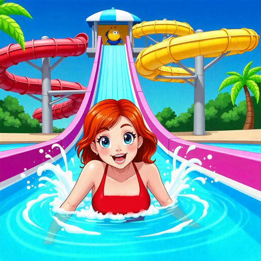 Water Slide Real Aqua Park Racing Games - Fun Racing Adventure Games 3D ...