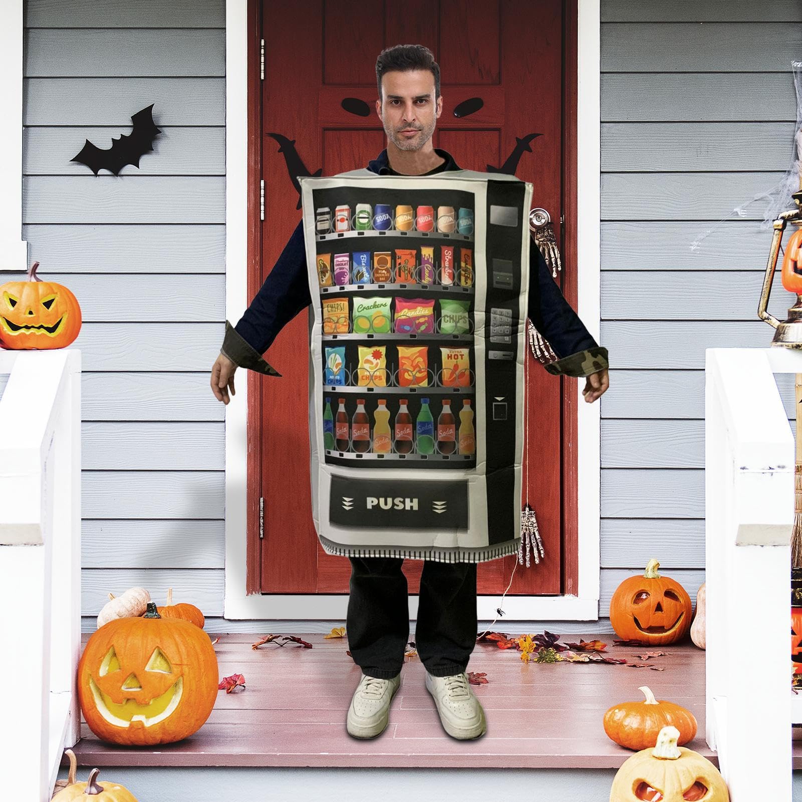Homemade Halloween Costume Soda Fountain Snacks Vending Machine