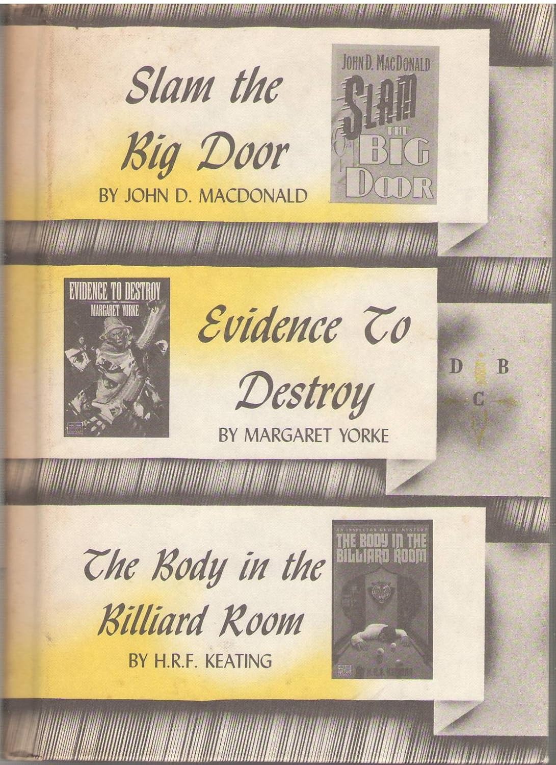 Detective Book Club Slam the Big Door; Evidence to Destroy; the Body in ...