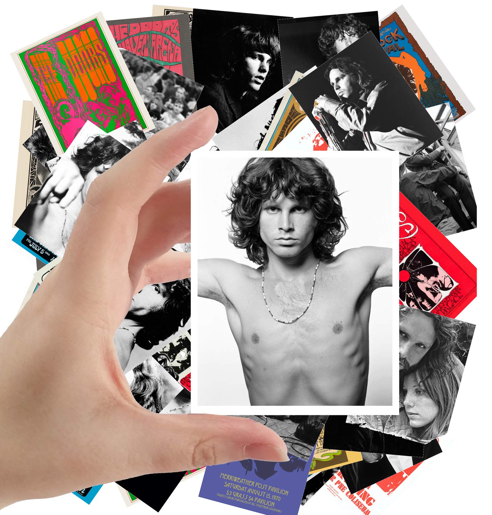 Buy Large Stickers (24pcs 60X90mm) The Doors Jim Morrison Rock Music ...