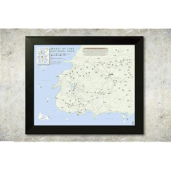 Amazon.com: Best Print Store - Wheel of Time, Map of Randland Poster ...