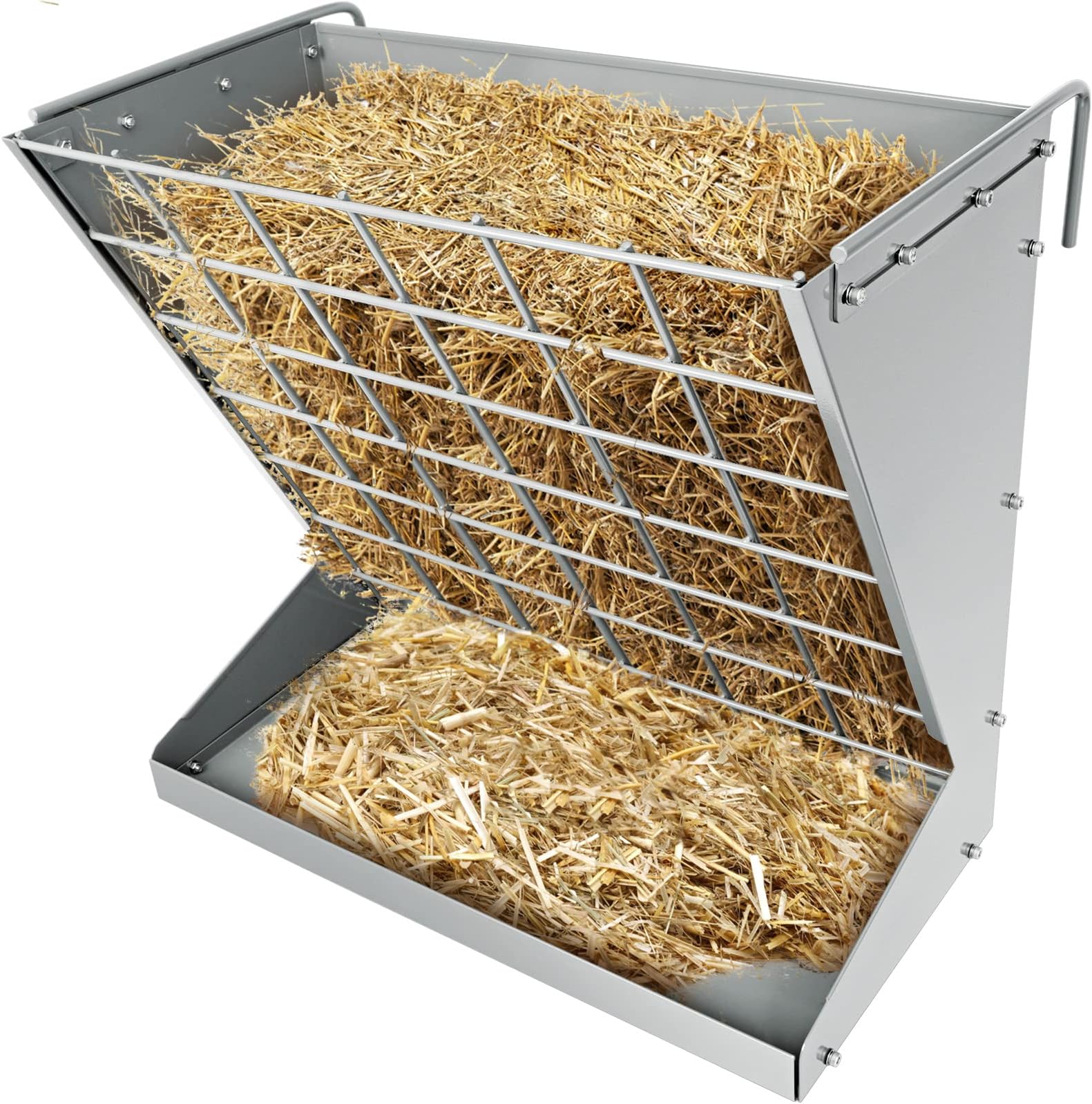 Amazon.com: Pulaim Wall Mount Hay Rack, Goat and Sheep Feeder, Hanging ...