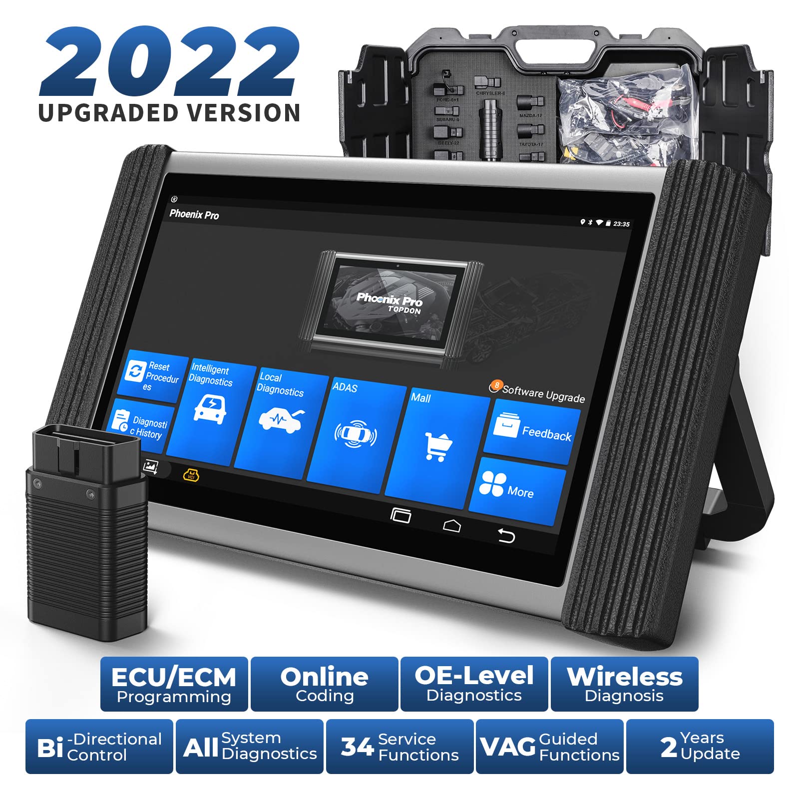 Buy TOPDON Phoenix Pro ECU Programming & Coding Scan Tool, OE-Level All ...