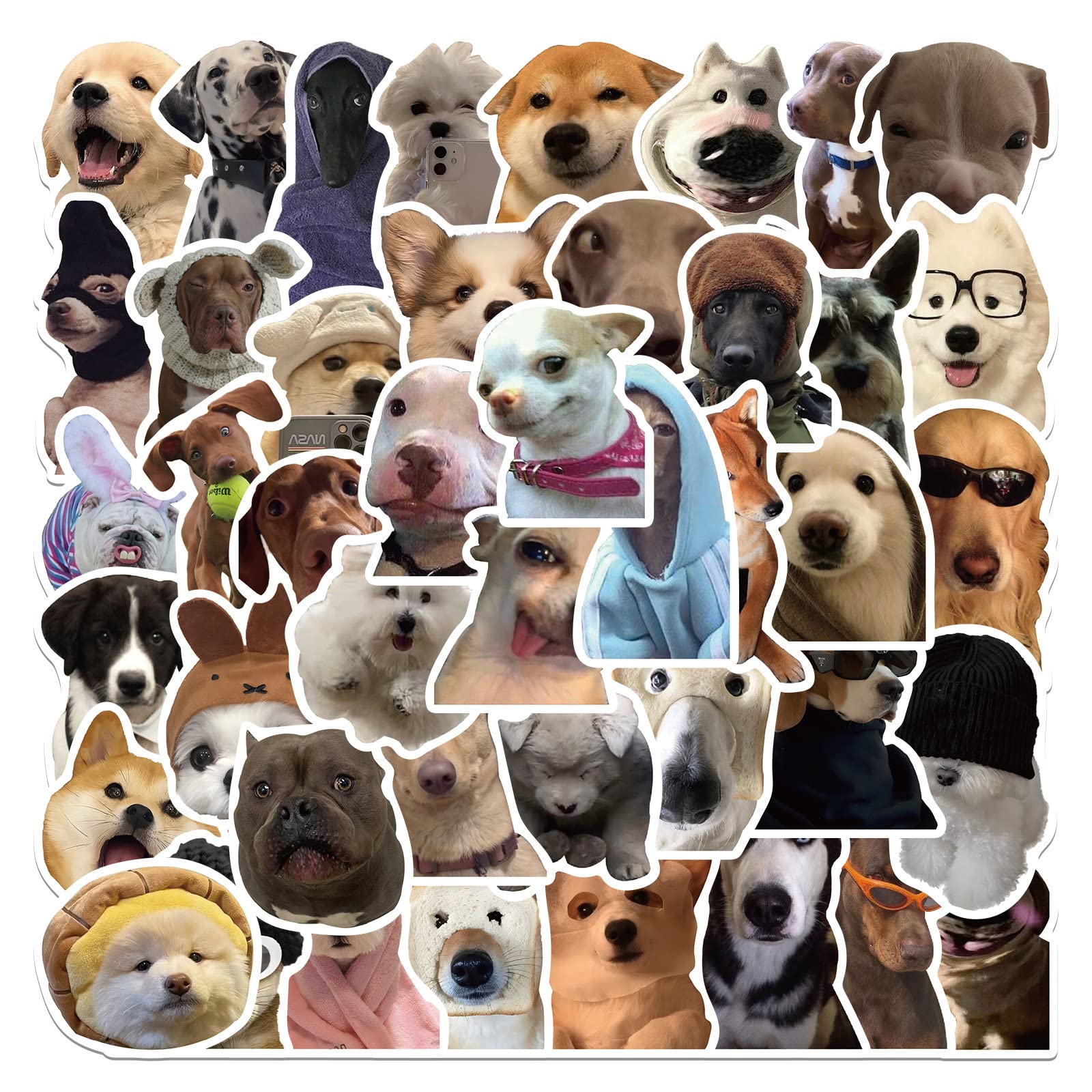 Amazon.com: Dog Stickers Cute Puppy Stickers Pack 50PCS, Cannity Dog ...