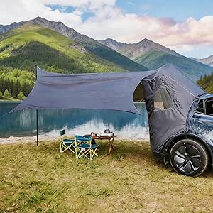Amazon.com : SUMK Camping Tent with Canopy for Tesla Model Y Juniper ...