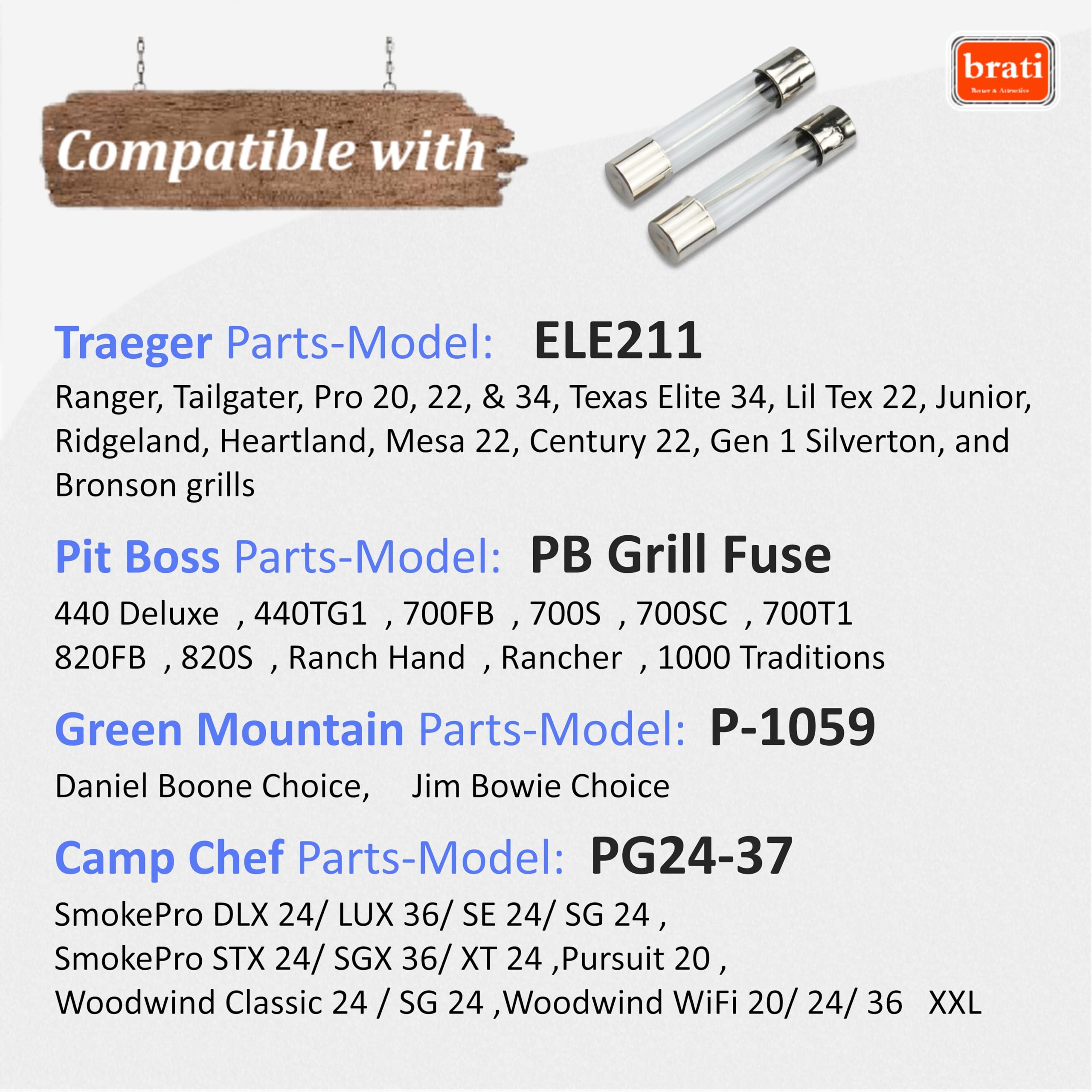 Snapklik.com : 8-Pack Pellet Grill Fuse Replacement For Traeger, Pit ...