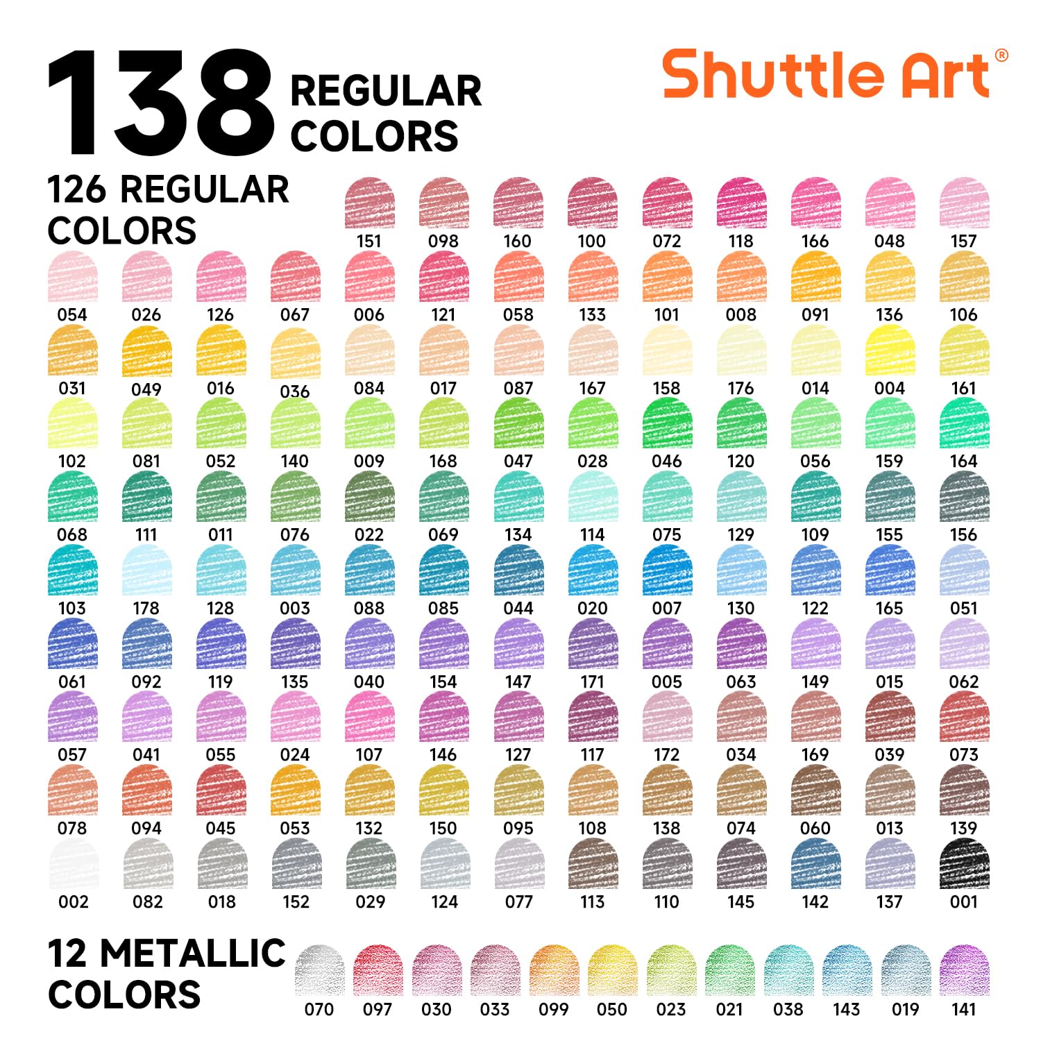 Shuttle Art 138 Colors Profes...B08CTVS1W6 | Encarguelo.com