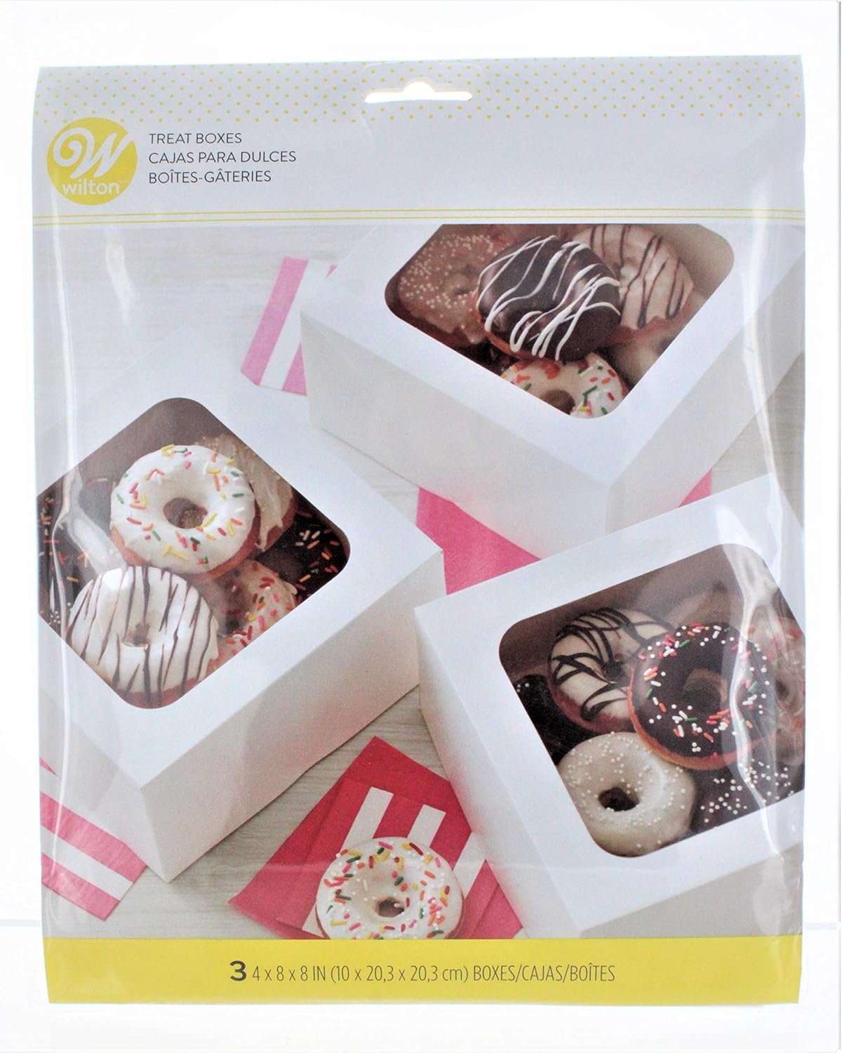 Amazon.com: Wilton Treat Boxes-White 8"X8"X4" 3/Pkg : Home & Kitchen