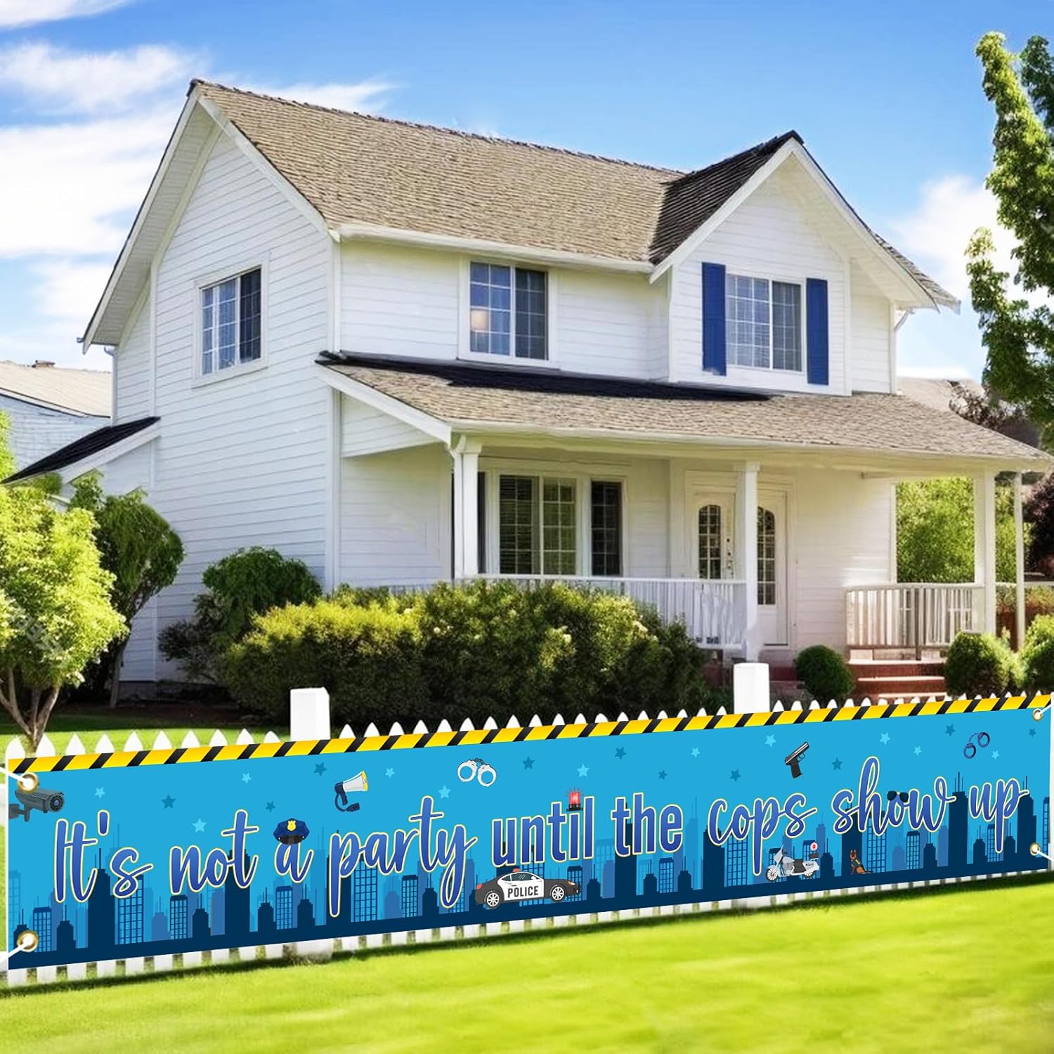 Amazon.com: Police Theme Party Decorations, It's Not a Party Until The ...