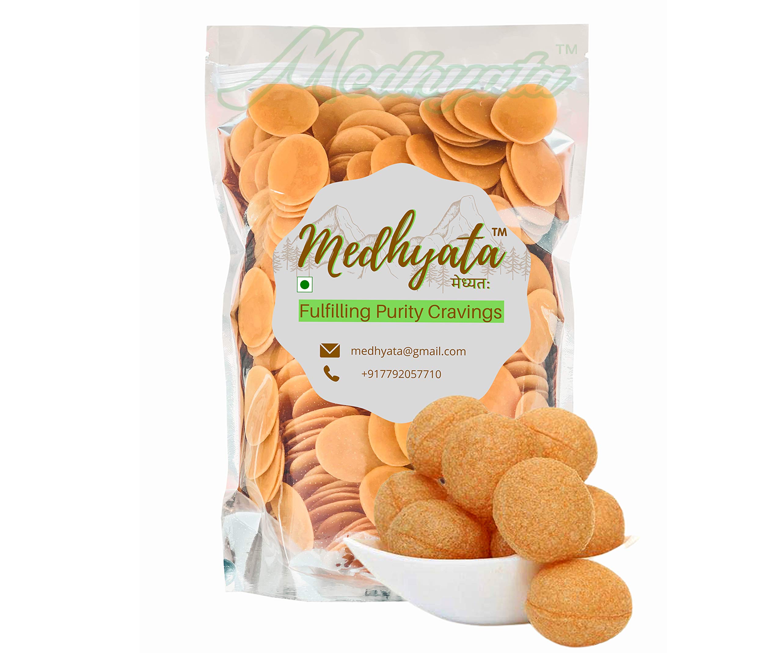 Buy Good Grains Medhyata Ready to Fry Dry Pani Puri Fryums | Pani ...