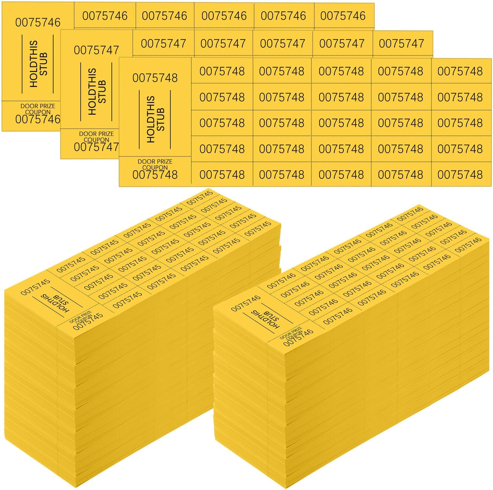 Amazon.com : Kosiz 2000 Sheets Raffle Ticket 25 Bid Chinese Auction ...