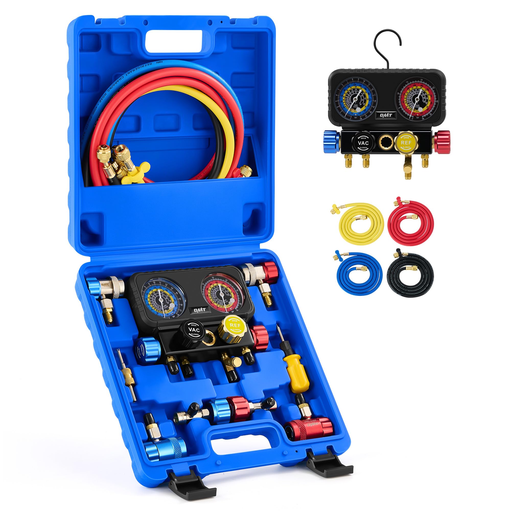 Robinair 134 A Manifold Gauge Set OMT 4 Way Diagnostic Manifold Gauge ...