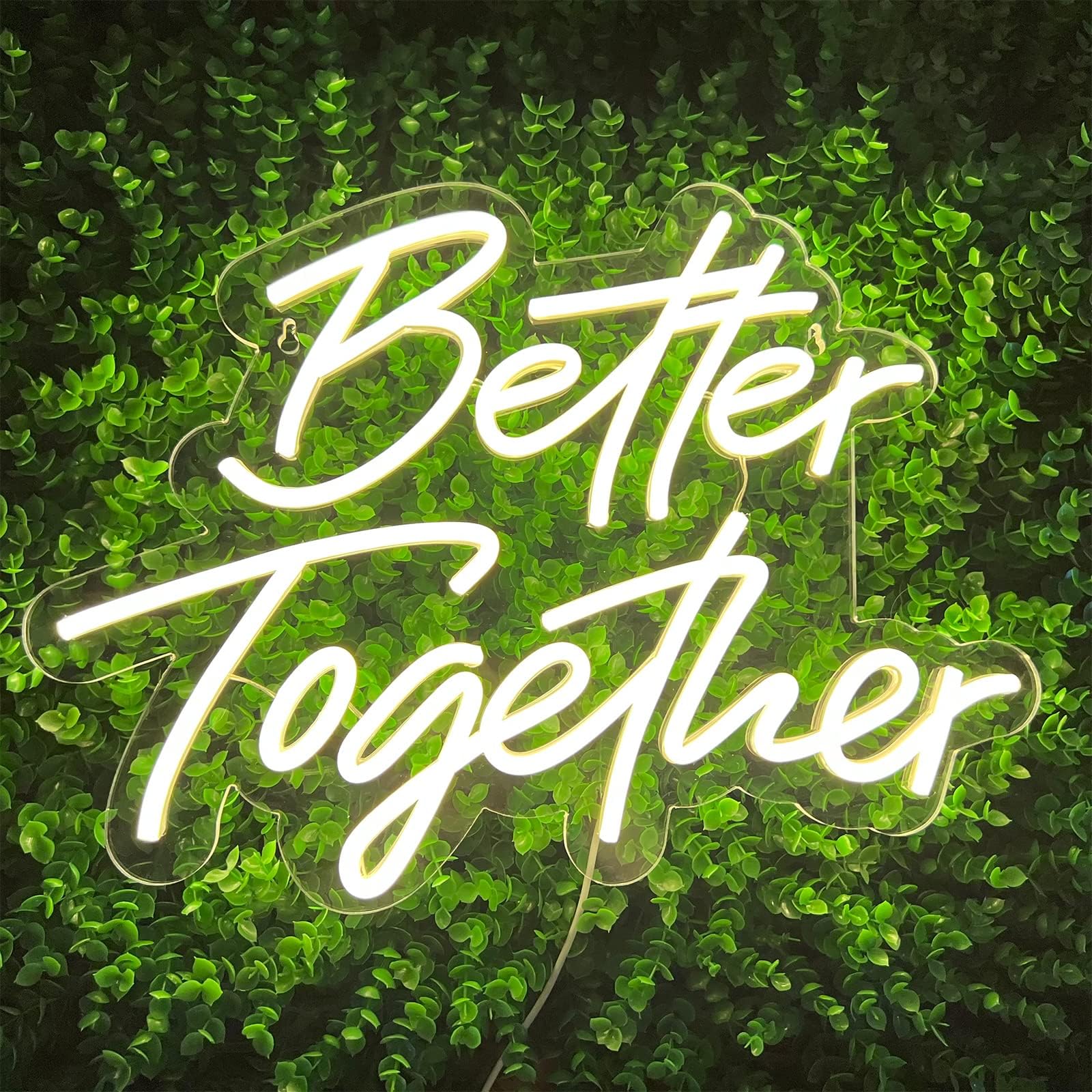 Amazon.com : Valentine's Day Better Together Neon Sign, LED Neon Lights ...