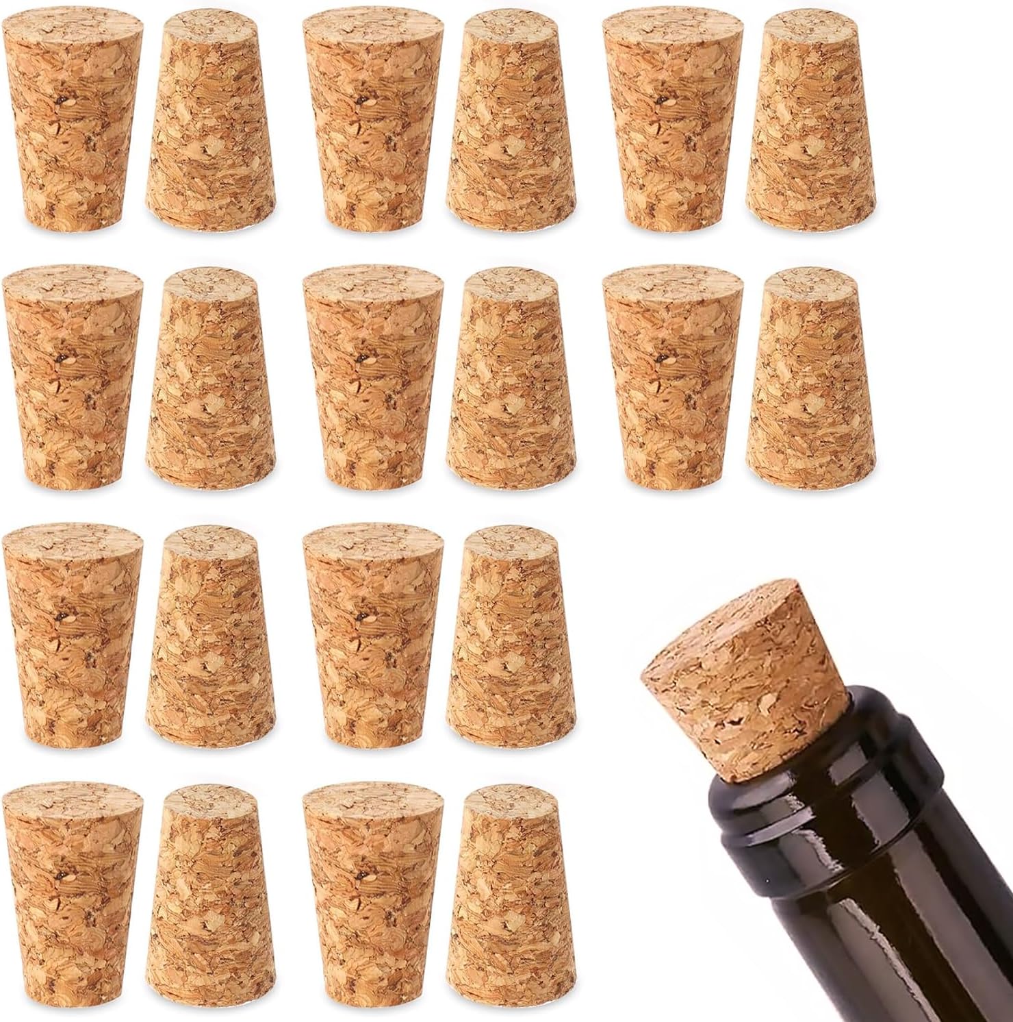 Amazon.com: Soft Wood Corks,30Pcs Wine Stoppers Replacement Corks for ...