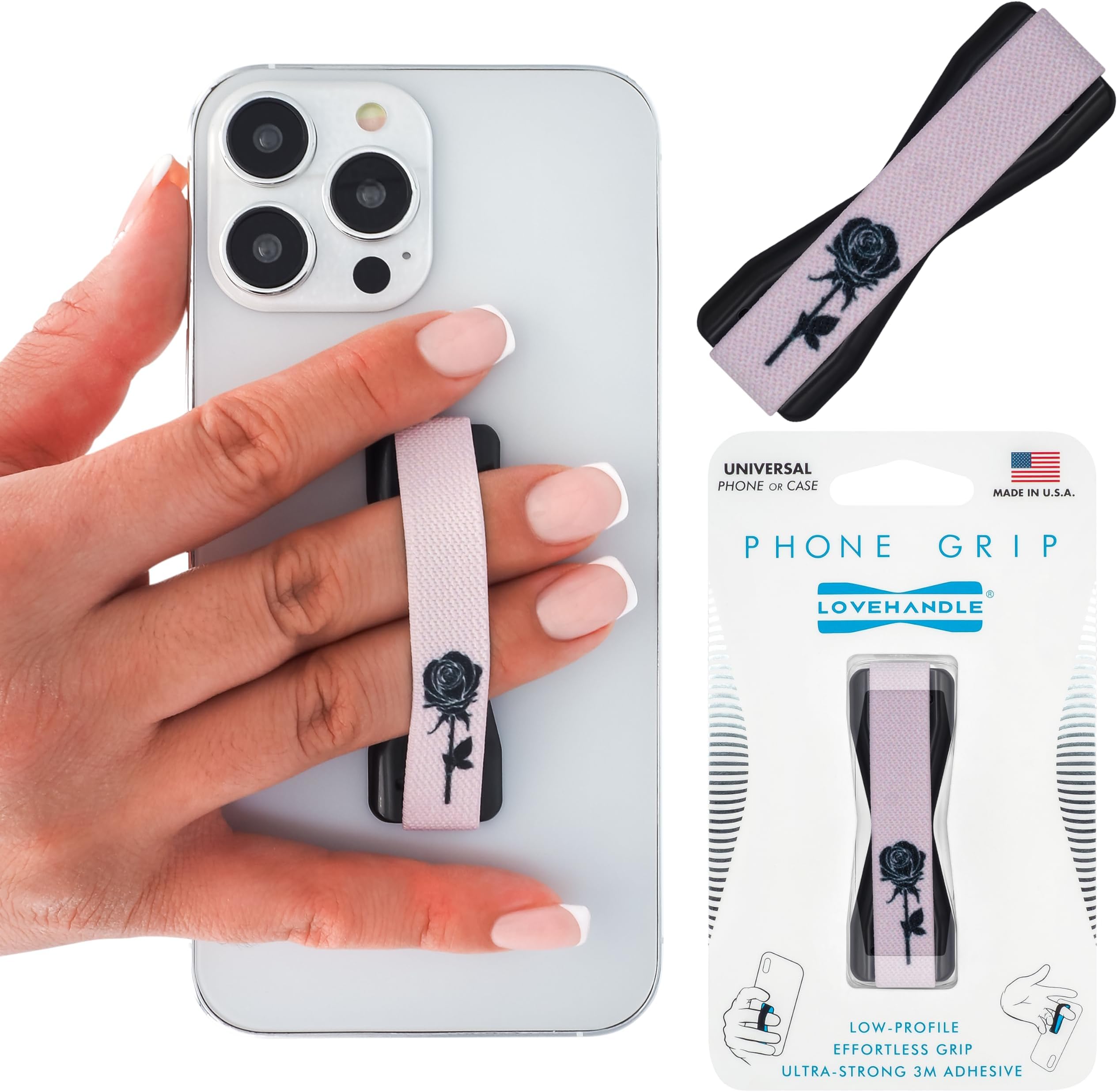 Amazon.com: LOVEHANDLE Universal Phone Grip for Smartphones & Mini ...