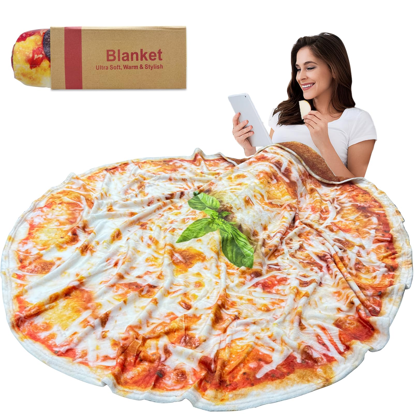 Amazon.com: Final Friday Cheese Pizza Blanket Adult Tortilla Throw Big ...