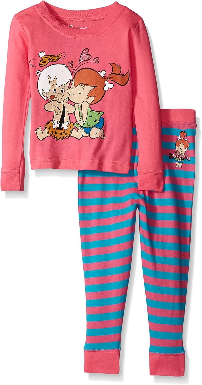 Amazon.com: Intimo Girls' Toddler Long Sleeve Kissing Pebbles Tight Fit ...