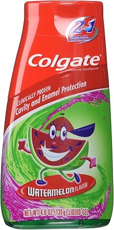 Amazon.com: Colg 2n1 Watermelon Paste Size 4.6 O Colgate Kids ...
