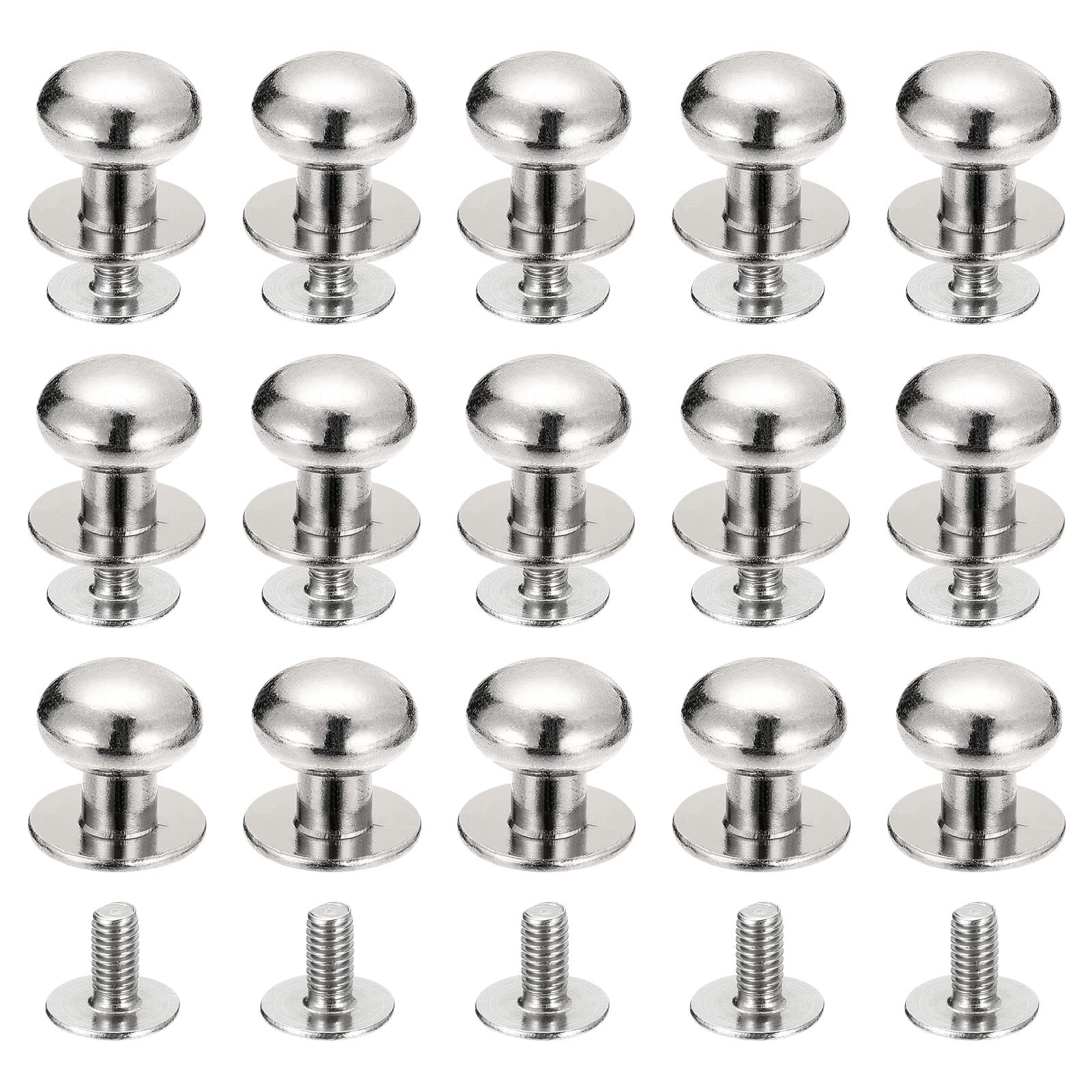 Amazon.com: uxcell 10mm Ball Head Stud Rivets Screw Back, 15Pack Round ...