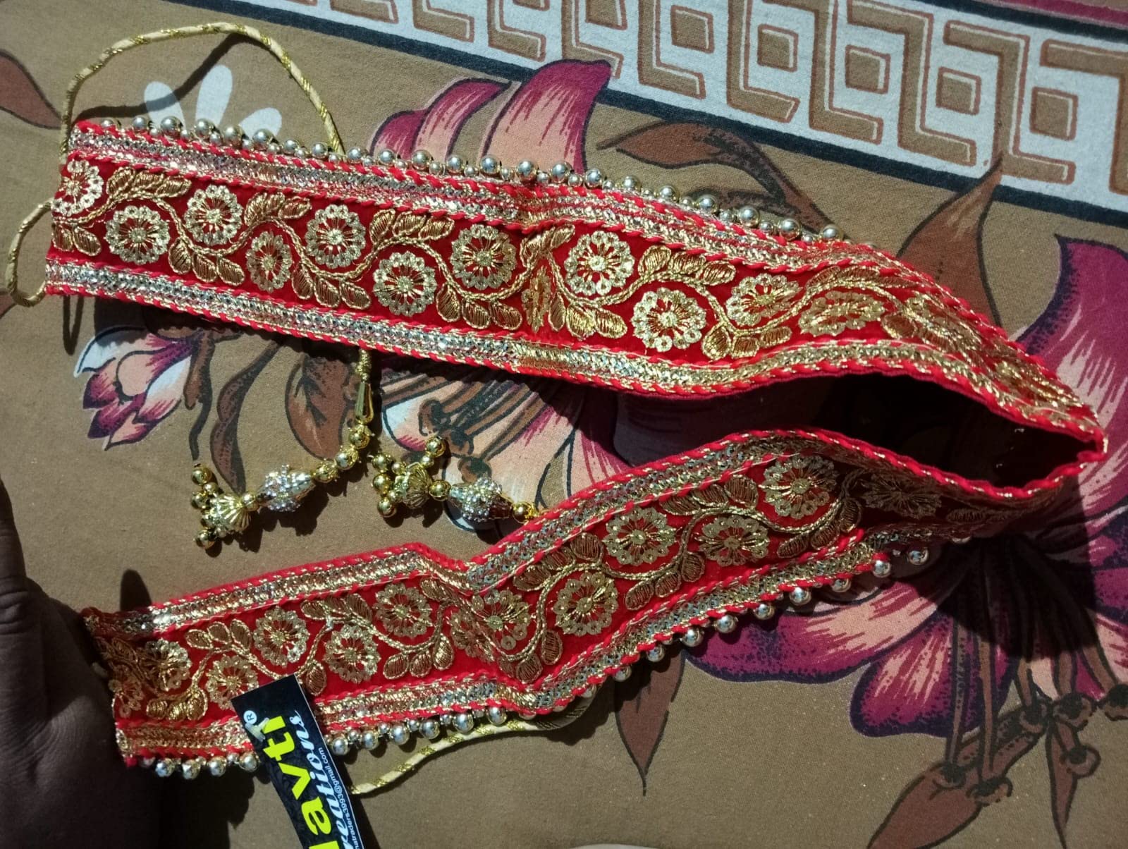 Buy Navti creations Red Kamarband/Bridal Belt/Waist Hip Belt ...