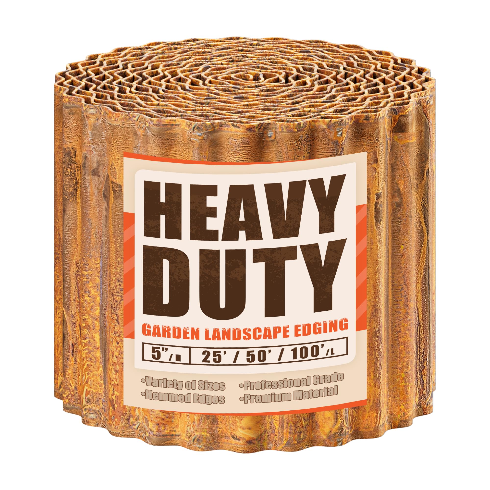 Snapklik.com : AHEONLAR Corrugated Metal Garden Edging, 5100Ft Steel ...