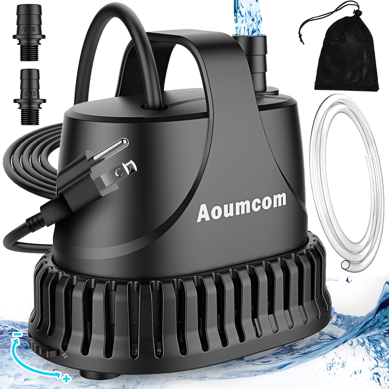 Amazon.com: DECOKTOOL 3500GPH Pond Pump - 200W Submersible Water Pump ...