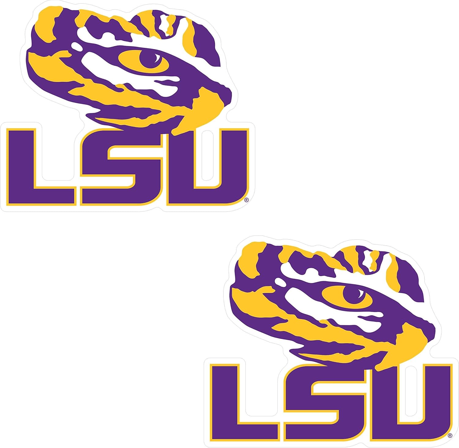 Amazon.com: Craftique LSU Decal (LSU TIGER EYE 2-PACK DECAL (2"), 2 in ...