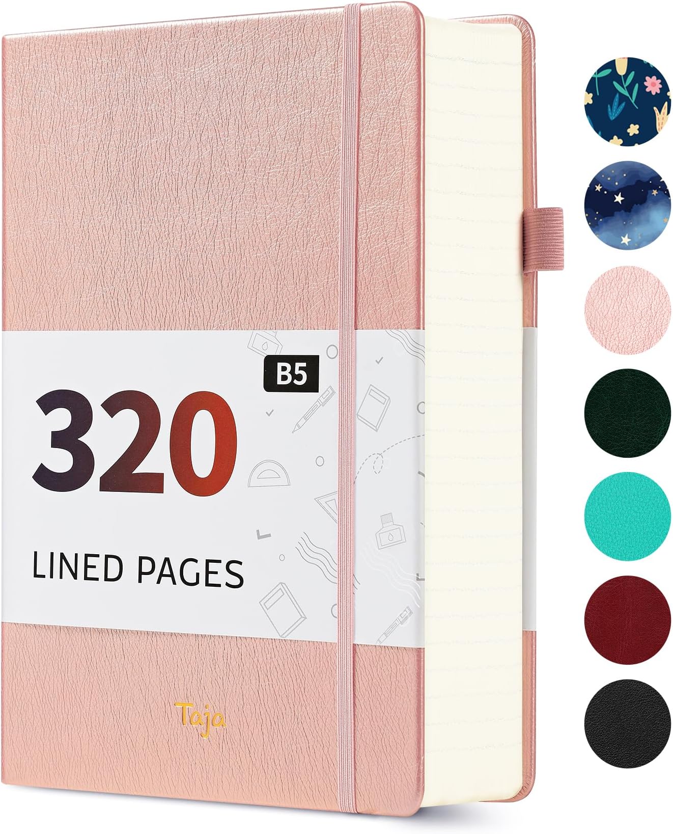 Amazon.com : Journal Notebook For Writing,320 Pages Lined Hardcover ...