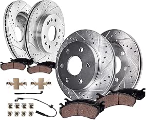 Amazon.com: Detroit Axle - 8pc Brake Kit for 2019 Chevy GMC Silverado Sierra 1500 Drilled and ...