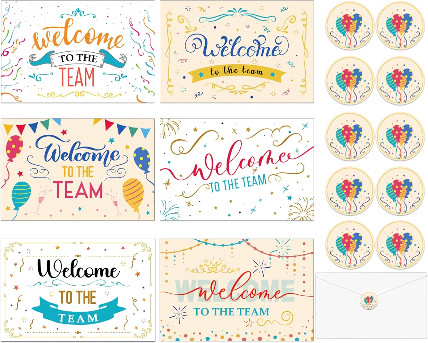 Amazon.com : 72 Sets Welcome To The Team Cards Bulk Welcome Cards with ...