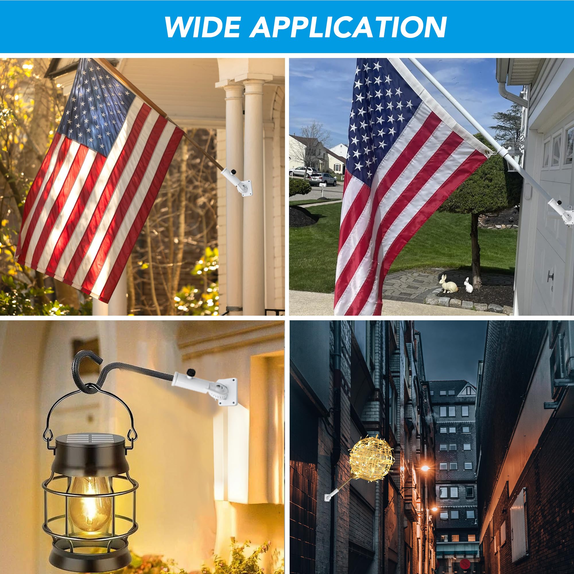 Snapklik.com : HOOPLE Flag Pole Holder, Adjustable Flag Pole Mount ...