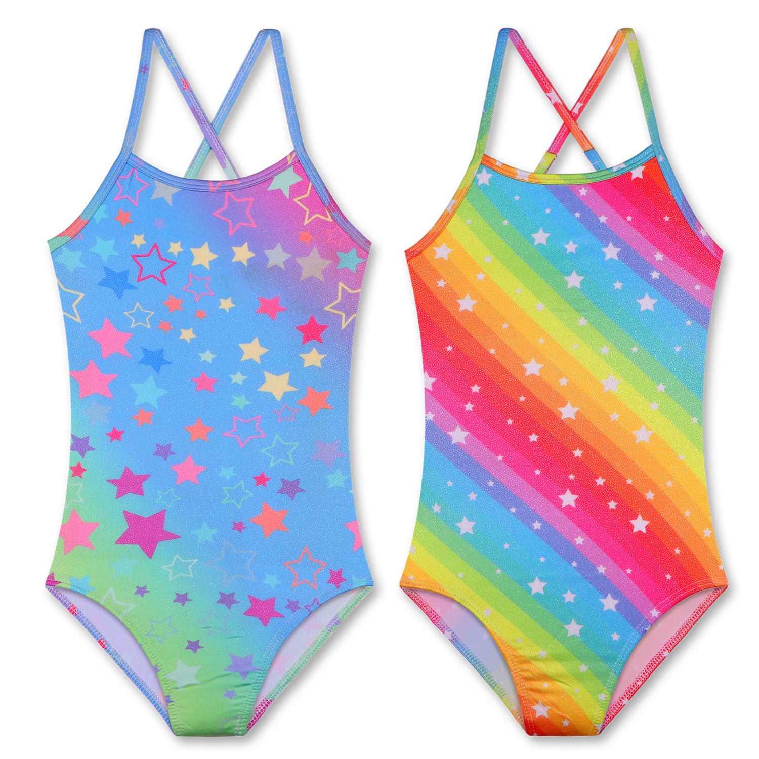 Snapklik.com : LUOUSE Girls Bling Bling Swimsuits Two Piece Hawaiian ...