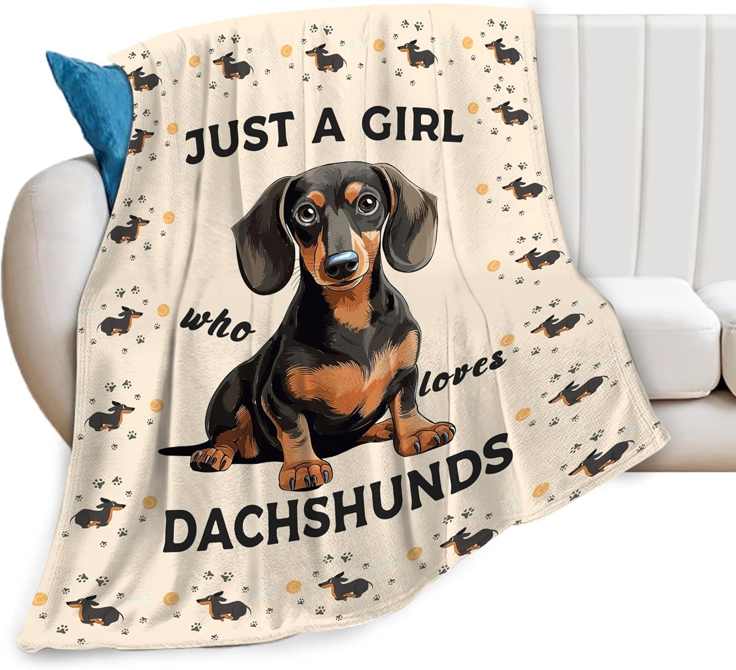 Amazon.com: Dachshund Blanket Weiner Dog Gifts for Women Soft Plush ...
