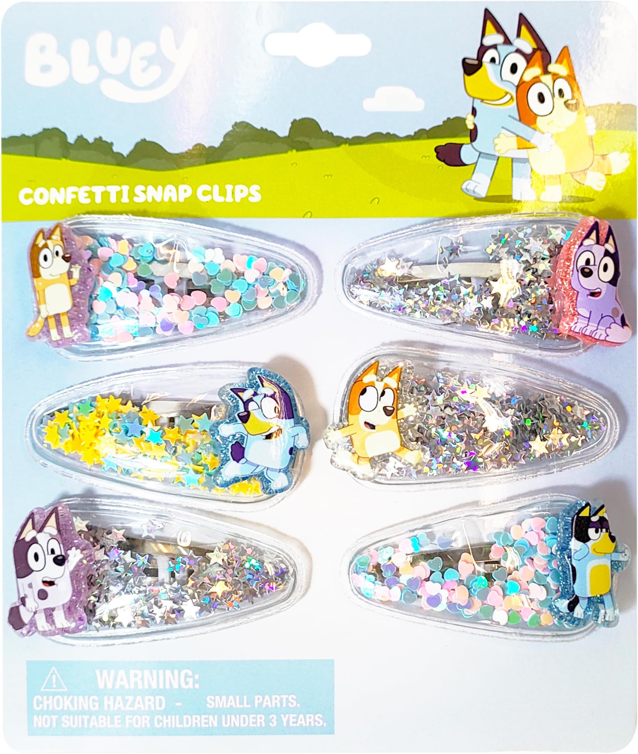 Amazon.com : Bluey Kids Hair Bows - Hair Accessories Gift Set- 7 Pcs 4 ...