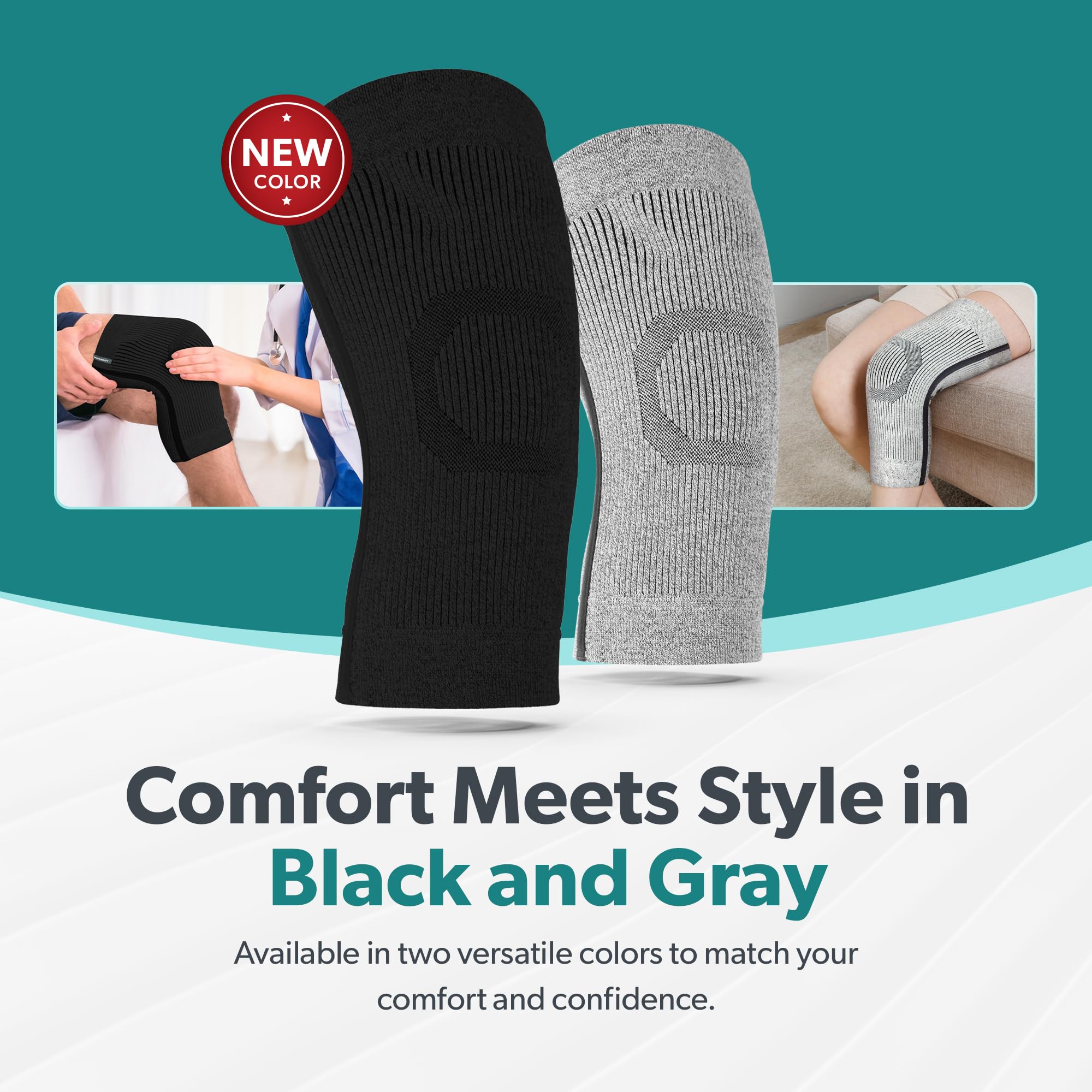 Snapklik.com : BraceAbility Plus Size Knee Brace - Compression Sleeve ...