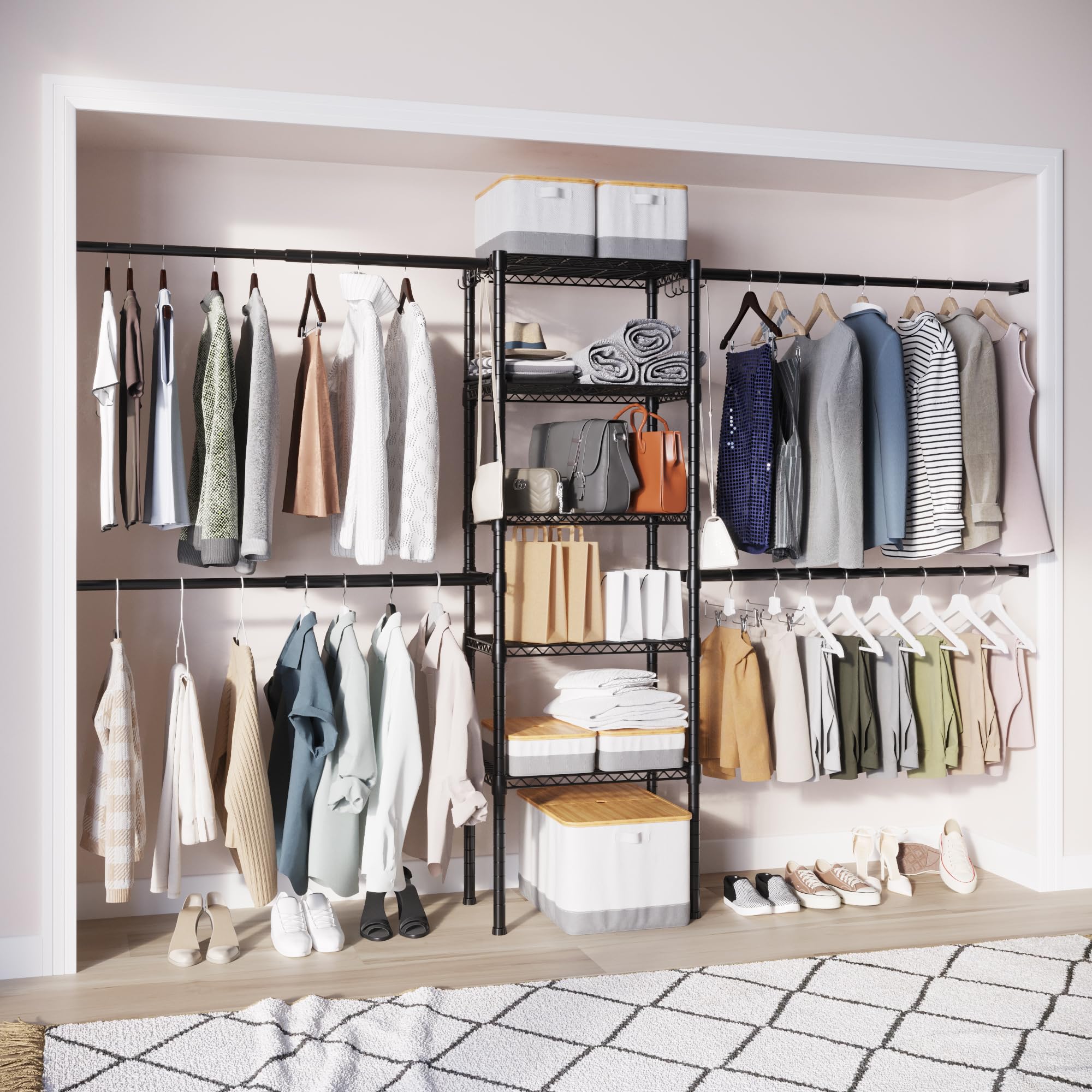 Amazon.com: Closet Kit, Built In Closet Organizer Systems, Built In ...