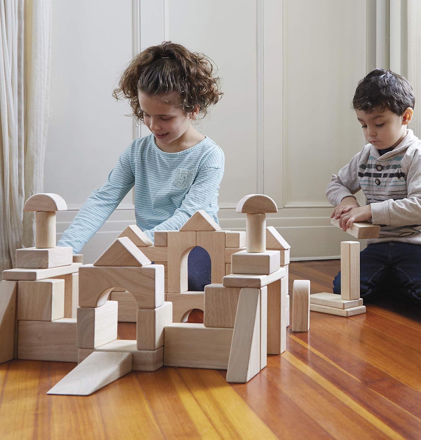 Amazon.com: Guidecraft Unit Blocks Set E – 218 Piece Set: Kids Early ...