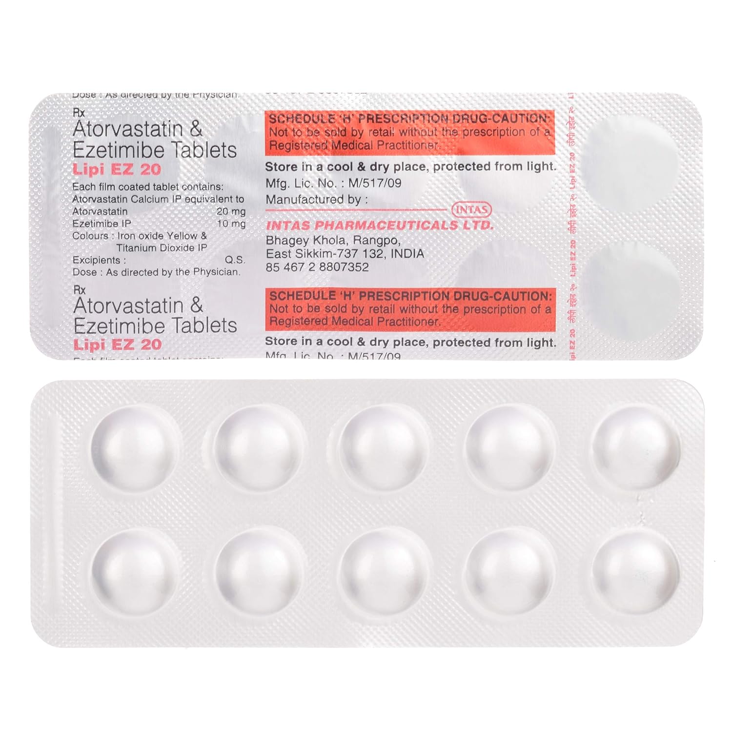 Lipi EZ 20 - Strip of 10 Tablets : Amazon.in: Health & Personal Care