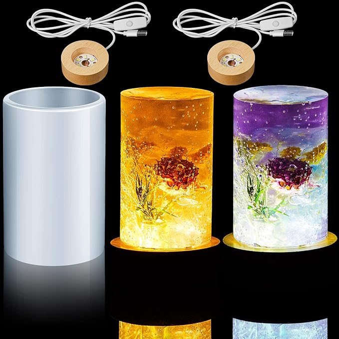 Amazon.com: Honoson 3 Pieces Light Resin Silicone Mold Set, Includes 1 ...