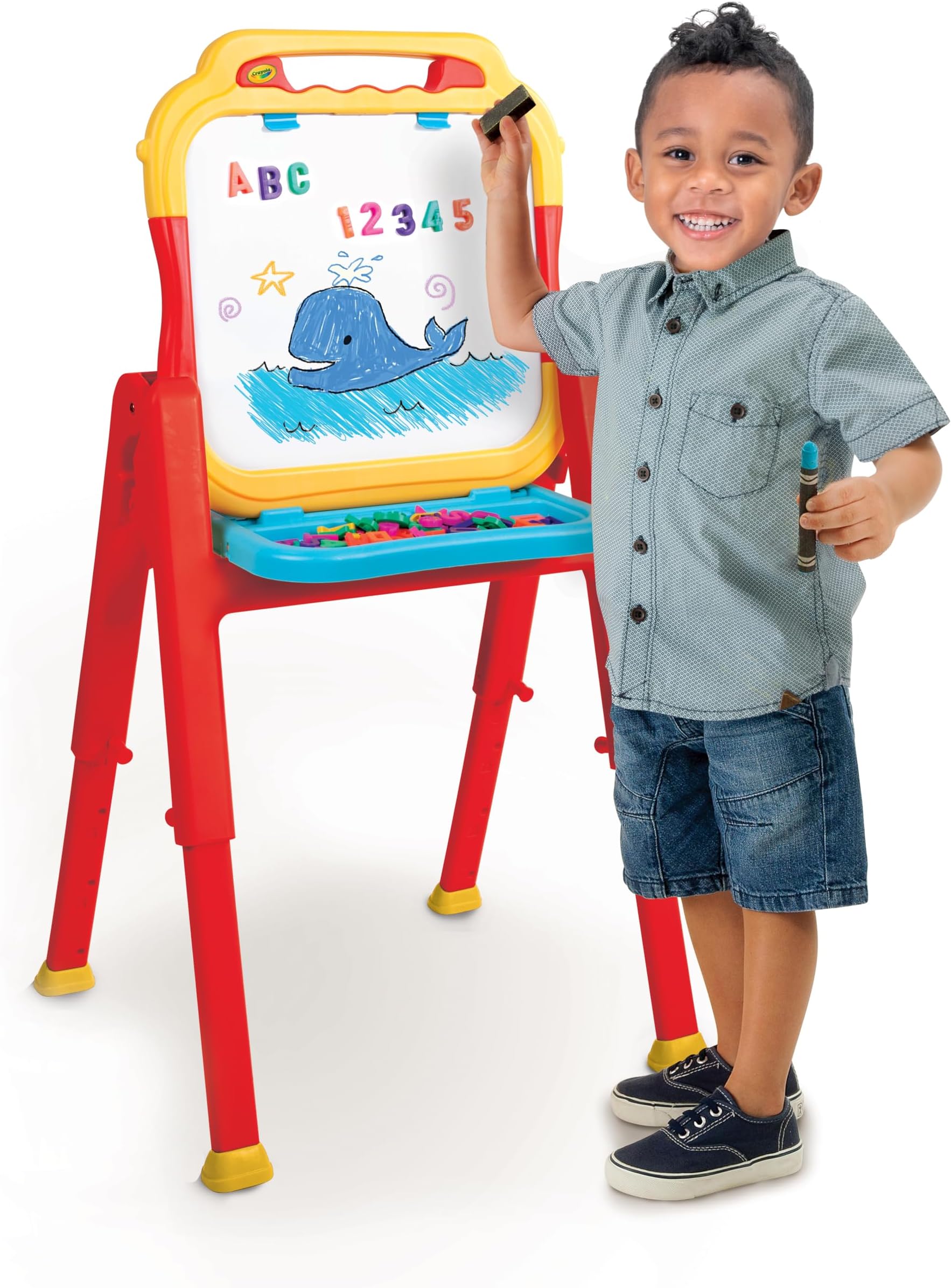 Amazon.com: Crayola® Creative Fun Double Easel, Easel for Kids, Toddler ...