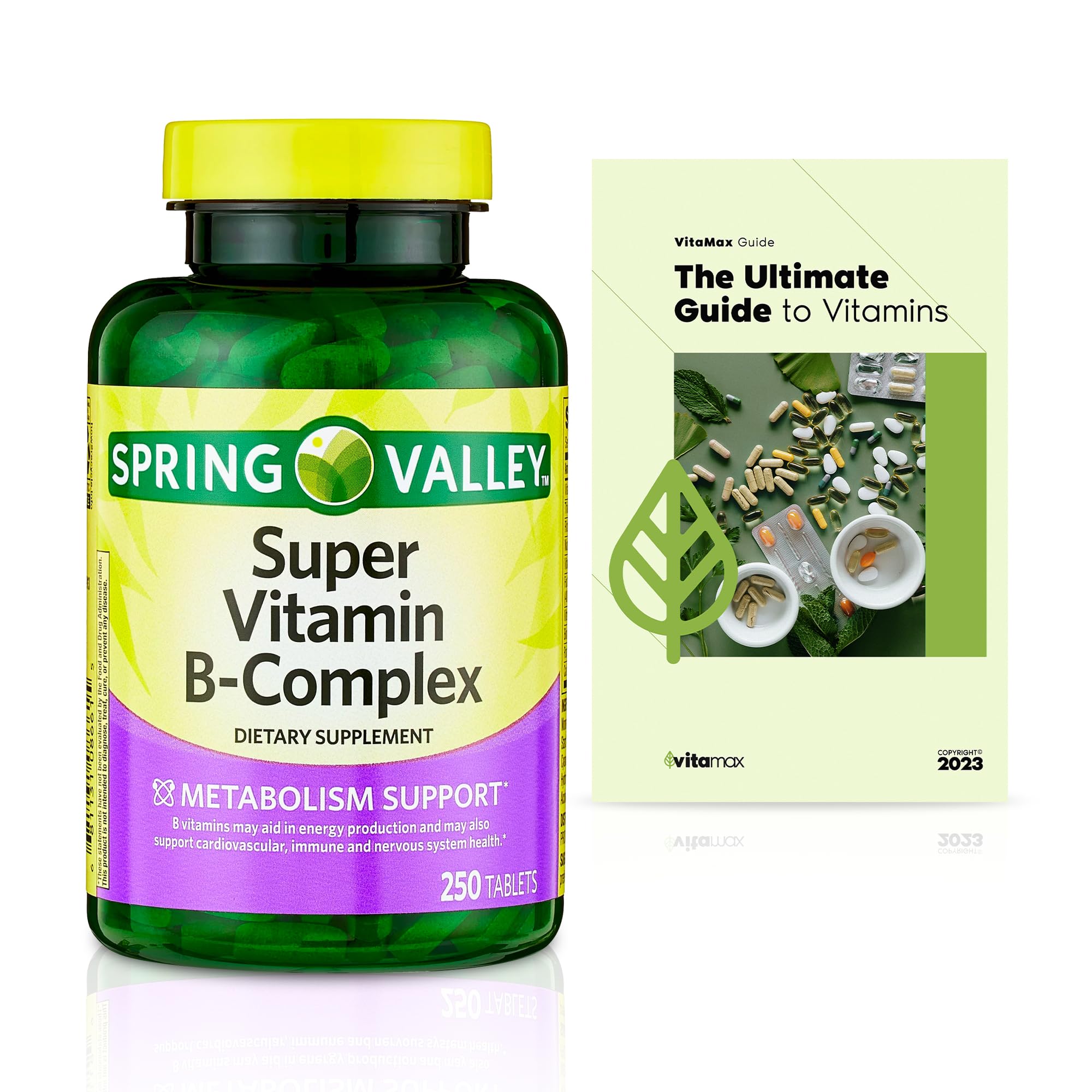 Amazon.com: Spring Valley Super Vitamin B-Complex Tablets Dietary ...