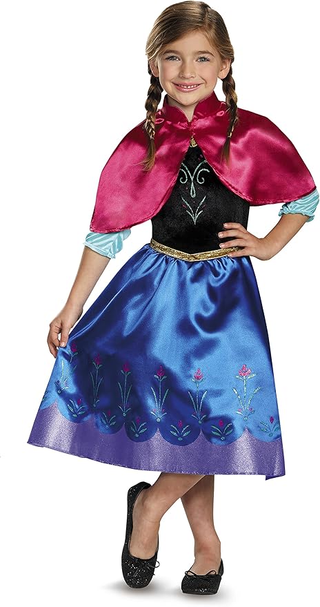 Amazon.com: Disguise Anna Classic Costume, X-Small (3T-4T) : Clothing ...