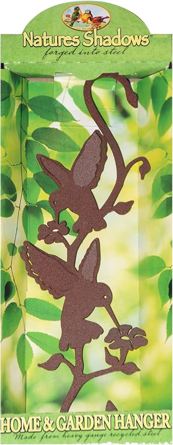 Amazon.com : Nature Garden Hanger - Hummingbirds (rust color) : Plant ...