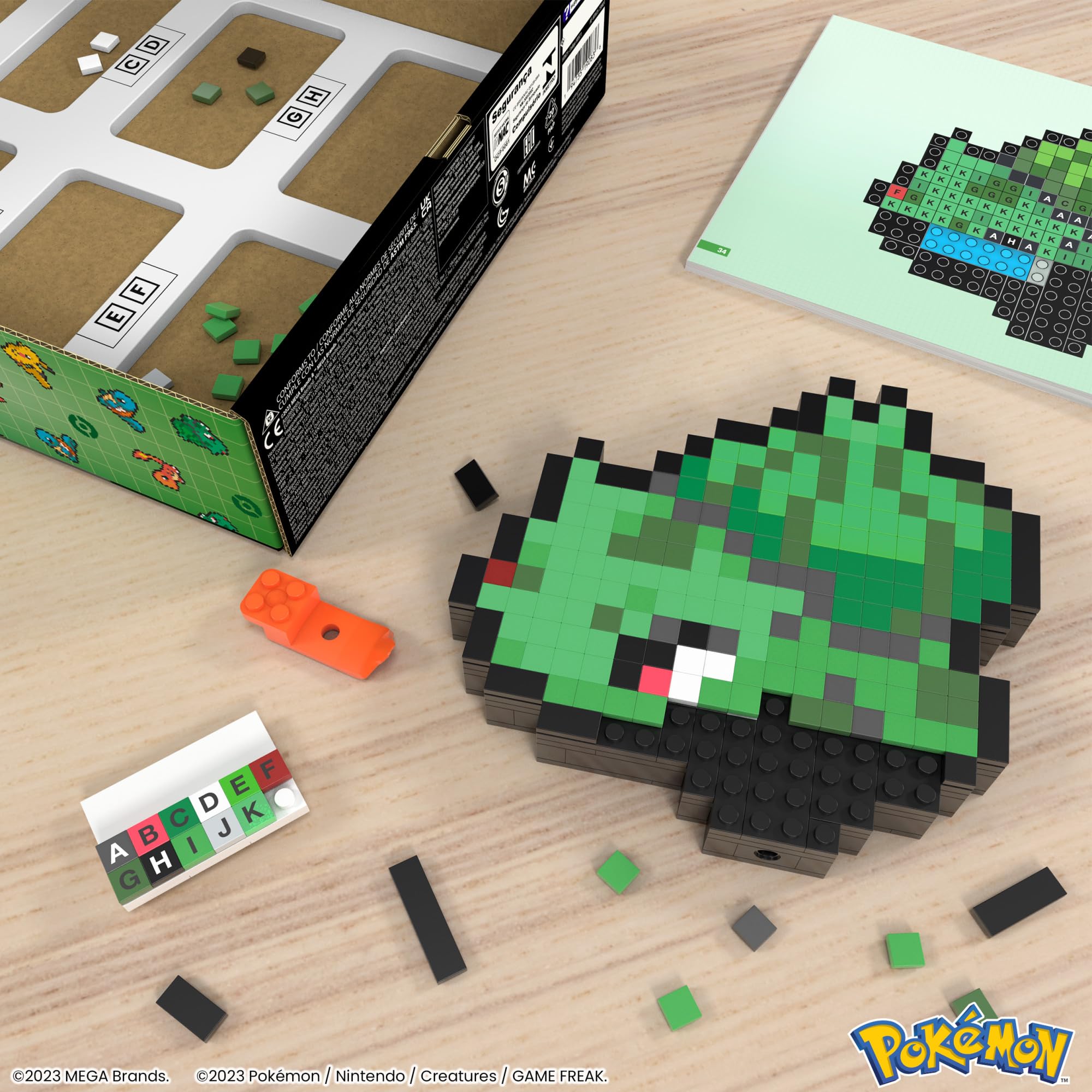 Snapklik.com : Mega Pokémon Bisasam Retro Look - Pixel Art Stones ...