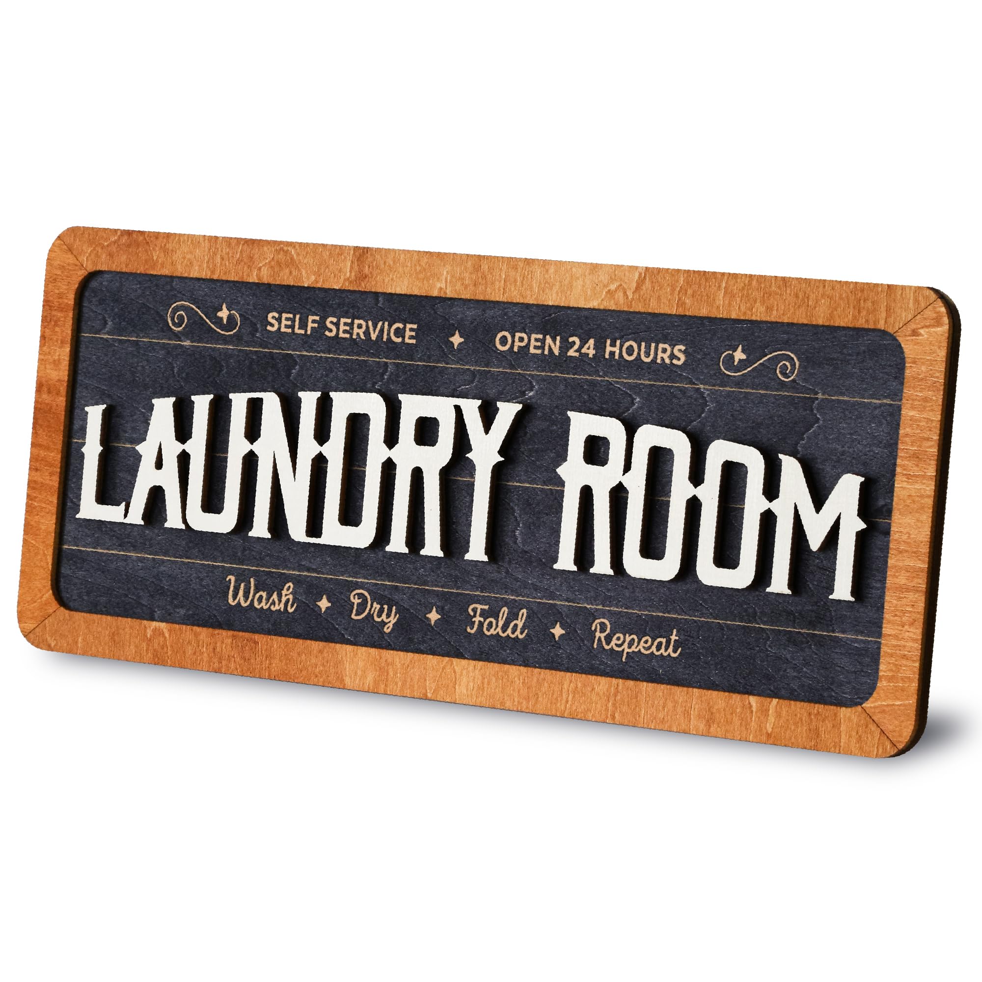 Amazon.com: Woodamore Laundry Sign for Laundry Room Decor - Laundry ...