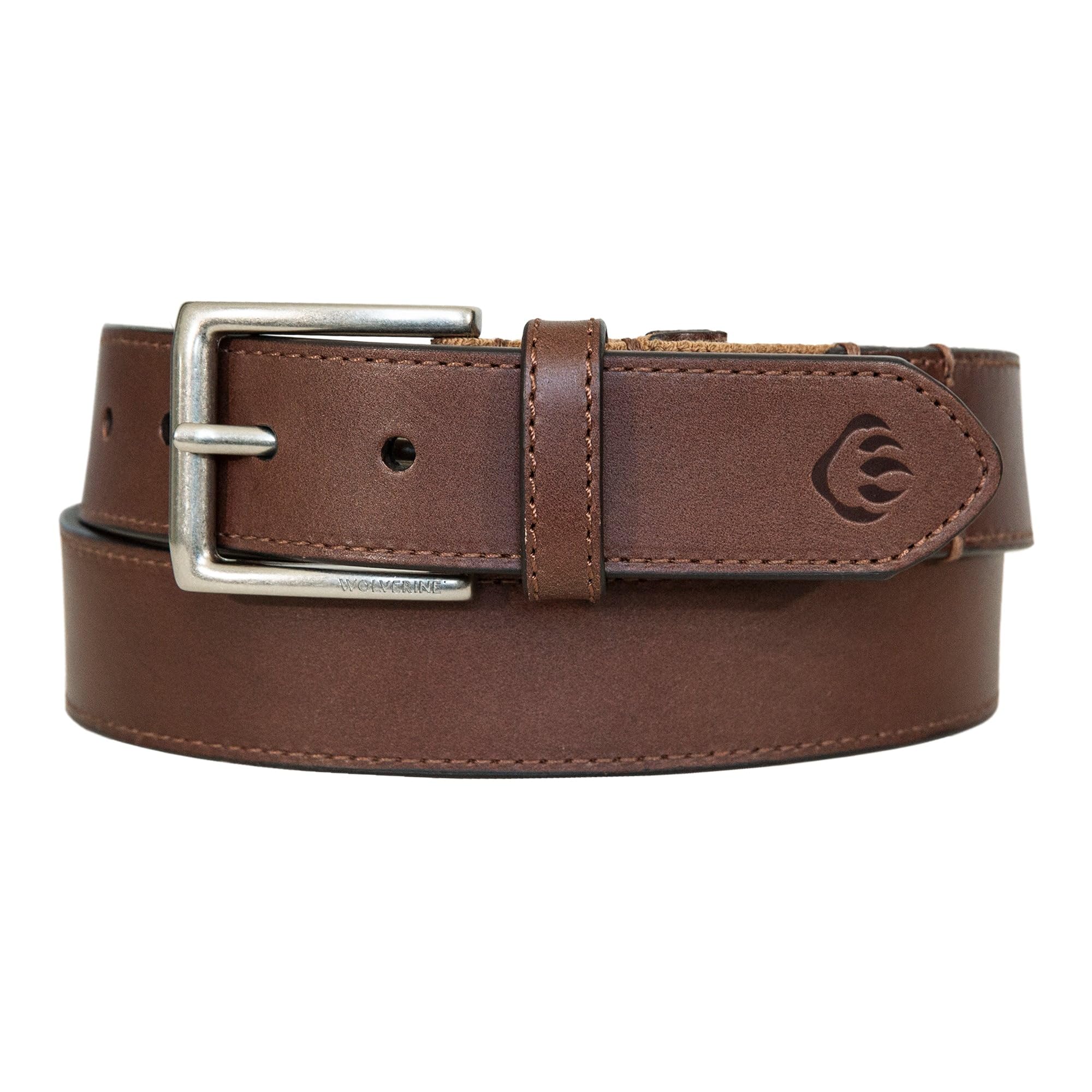 Snapklik.com : Wolverine Mens Flex Stretch Leather Belt Workwear Heavy ...