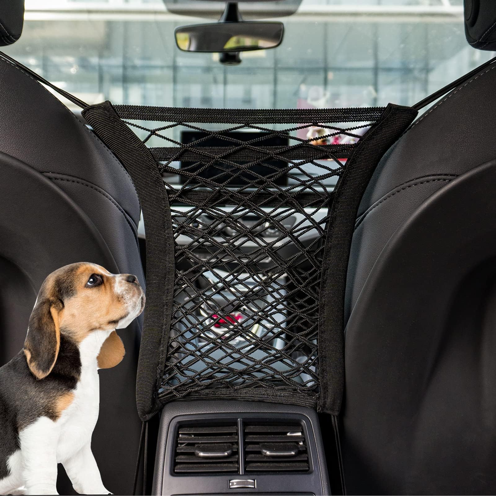 Amazon.com: Dog Car Net Barrier for Safe Driving,Adjustable Dog Car ...
