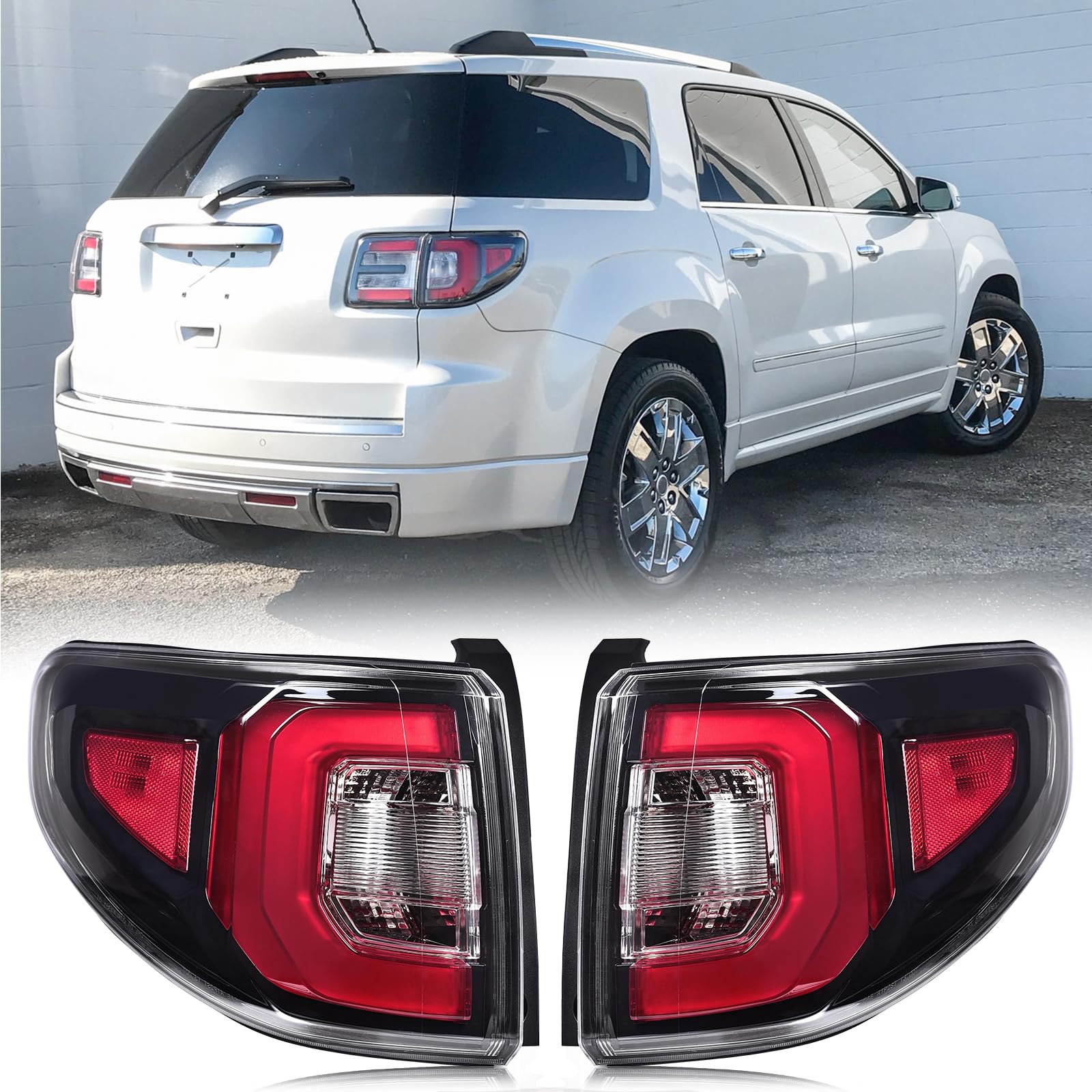 Lqito A Pair Rear Tail Light Brake lamp Assembly with Wiring Harness ...